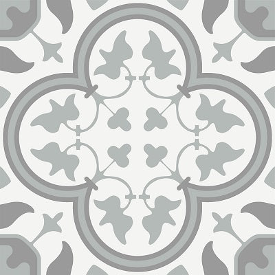 Annandale Light Grey Patterned Tile – Vivid Tiles And Design